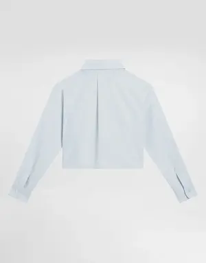 Dolce & Gabbana Cropped Shirt With Tab Collar