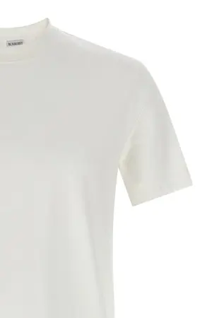 Burberry Check Patch Crewneck T-shirt - Chalk
