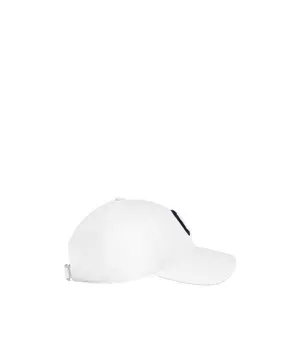 Celine Initial Baseball Cap In Cotton - White