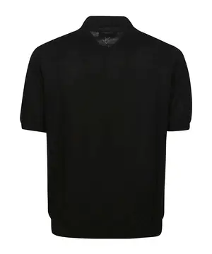 BALLANTYNE Cotton Polo Shirt - Black