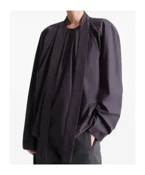 LEMAIRE Ascot Blouse With Rounded Hem