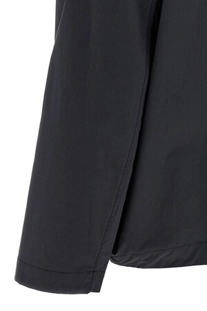 LEMAIRE Ascot Blouse With Rounded Hem - Charcoal