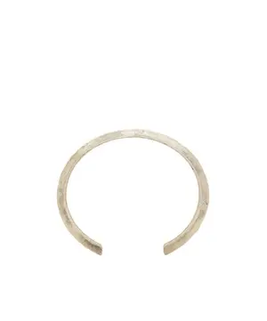 Saint Laurent Ridge Cuff Bracelet - Oxidized Silver