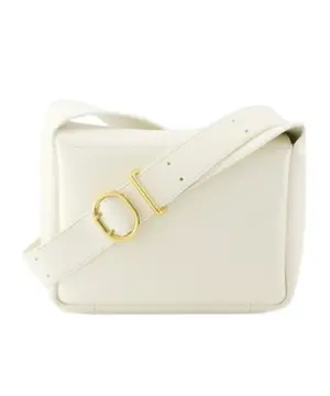 JIL SANDER Logo Detailed Zip-up Shoulder Bag - White