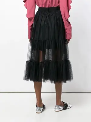 Moncler Tulle Pleated Skirt