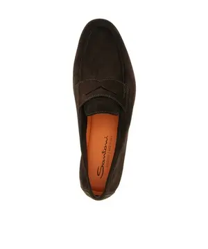 Santoni Carlo Penny Loafers - Brown