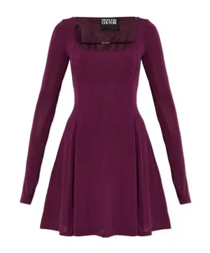 Versace Long Sleeve A-line Mini Dress