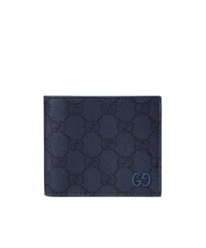 Gucci Gg Bi-fold Wallet - Dark Blue