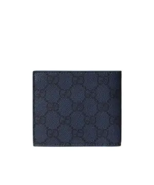 Gucci Gg Bi-fold Wallet - Dark Blue