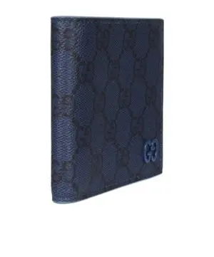 Gucci Gg Bi-fold Wallet - Dark Blue