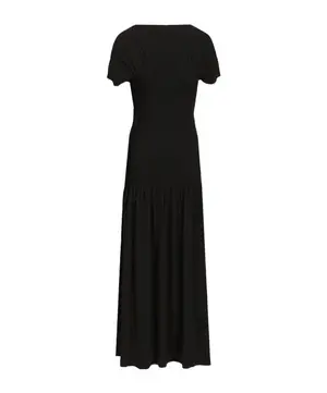 TOTEME Pleated Boat-neck Maxi Dress
