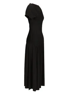 TOTEME Pleated Boat-neck Maxi Dress