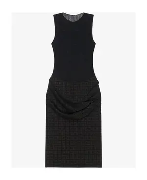 Givenchy 4g Jacquard Sleeveless Midi Dress