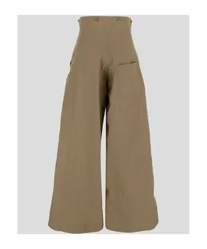 QUIRA High-waist Wide-leg Pants