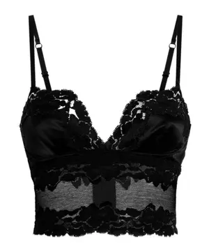 Dolce & Gabbana Dolce Gabbana Lace Bra Top - Black
