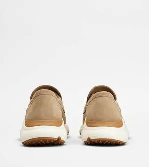 TOD'S Sporty Penny Bar Loafers - Nude