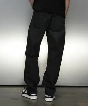 Off-White Logo Patch Tapered Jeans