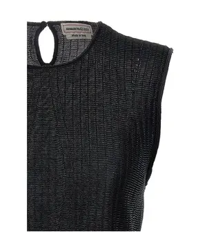 Alexander McQueen Sleeveless Armor Knit Vest