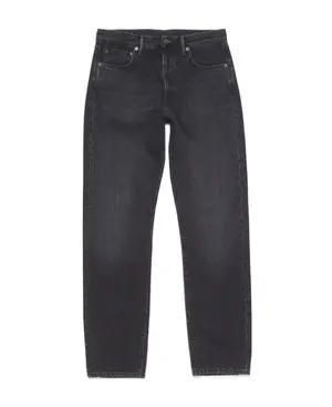 Acne Studios Logo Patch Mid-rise Jeans - Black