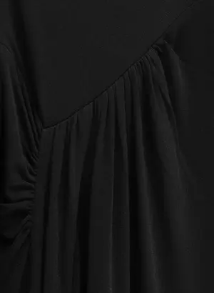 Givenchy Short Sleeve Wrap Maxi Dress