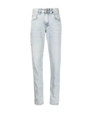 Brunello Cucinelli Roll-cuff Straight Leg Jeans - White
