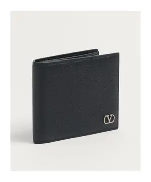 Valentino Garavani Vlogo Signature Bi-fold Wallet - Black