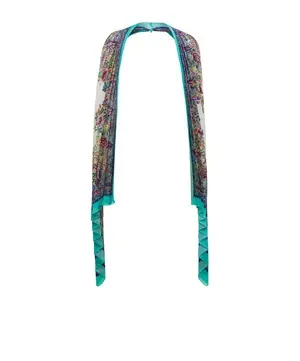 Etro Floral-printed Pleated Wraparound Scarf - Multicolor