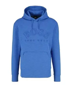 Hugo Boss Long-sleeved Hooded Sweatshirt With Drawstring