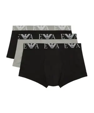 Emporio Armani Logo-jacquard Boxers - Black