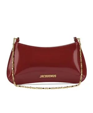 Jacquemus Small Bisou Chaine Shoulder Bag - Red