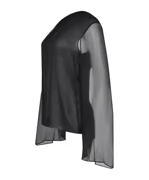Alberta Ferretti V-neck Long Sleeve T-shirt