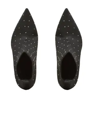 Balmain Moneta Embellished Sock Boots