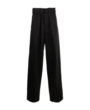JIL SANDER Loose-cut Cotton Trousers With Belt Loops