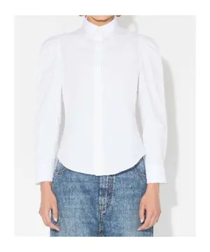 Alaïa Poplin Puff Shoulder Shirt