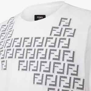 Fendi Monogram Print Crewneck T-shirt
