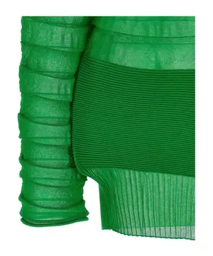 Issey Miyake Moving Knit Top - Green