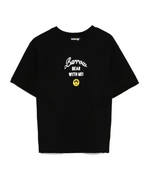 BARROW Bear Embellished Cotton T-shirt