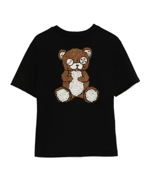 BARROW Bear Embellished Cotton T-shirt