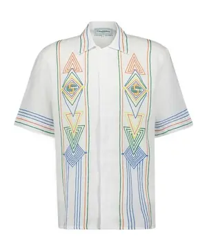 Casablanca Le Fil De La Musique Embroidered Shirt