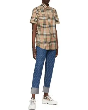 Burberry Vintage Check Print Short Sleeved Shirt