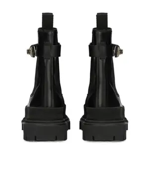 Dolce & Gabbana Logo Buckle Ankle Boots