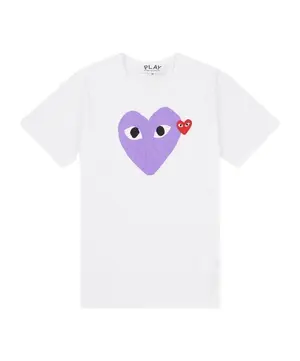 Play Comme Des Garcon Crew Neck T-shirt - White