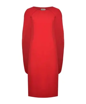 Alberta Ferretti Cape Dress