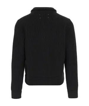 MAISON MARGIELA Virgin Wool Zipped Cardigan