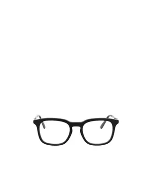 Moncler Logo Plaque Eyeglasses - Black