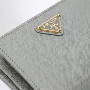 Prada Triangle Logo Zip-around Wallet