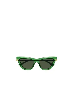 Bottega Veneta Bottega Veneta Cat Eye Frame Sunglasses Green