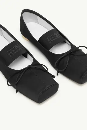 MAISON MARGIELA Anatomic Square-toe Ballerina Flats - Black