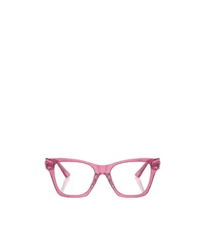 Versace Irregular Frame Eyeglasses - Pink