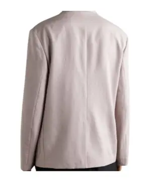 Dries Van Noten Long Sleeve Double-breasted Jacket - Nude
